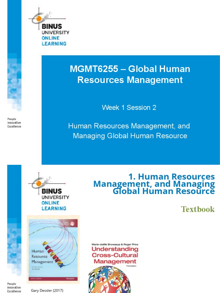 PPT1-Human Resources Management, and Managing Global Human Resource ...