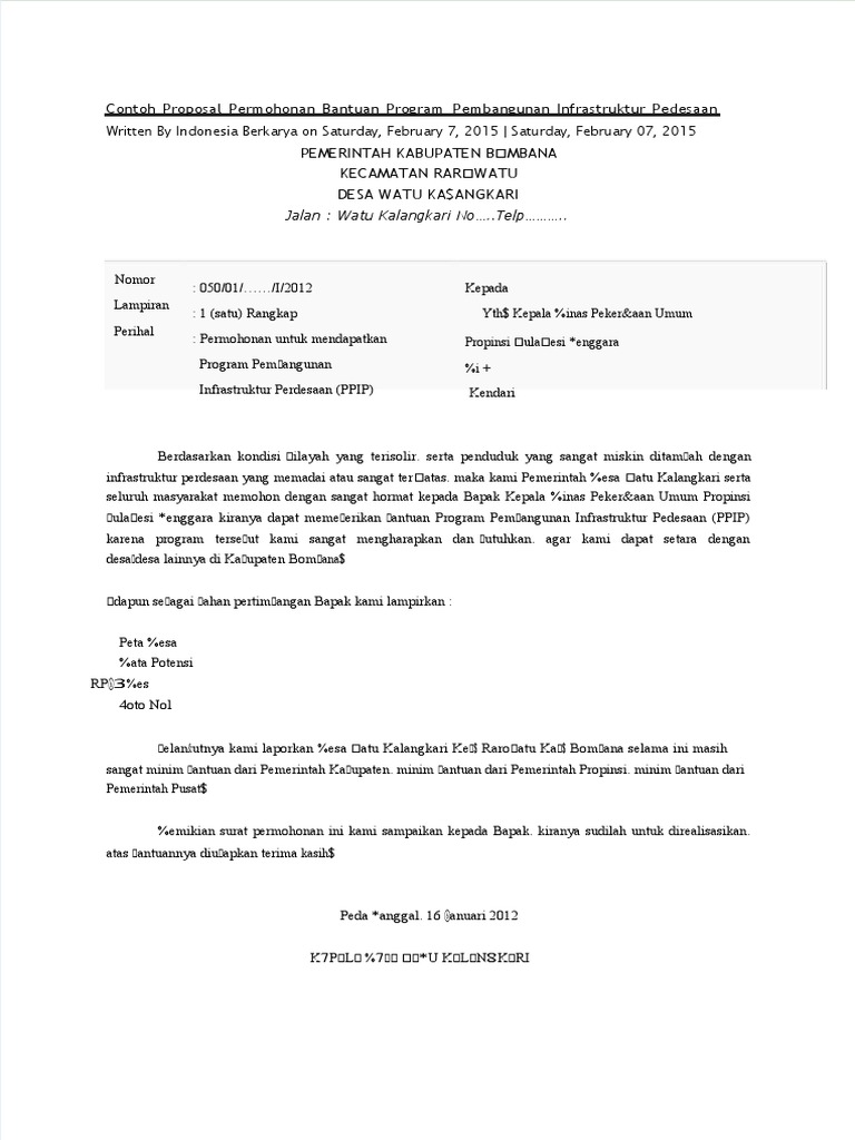 Dokumen - Tips - Contoh Proposal Bronjong | PDF