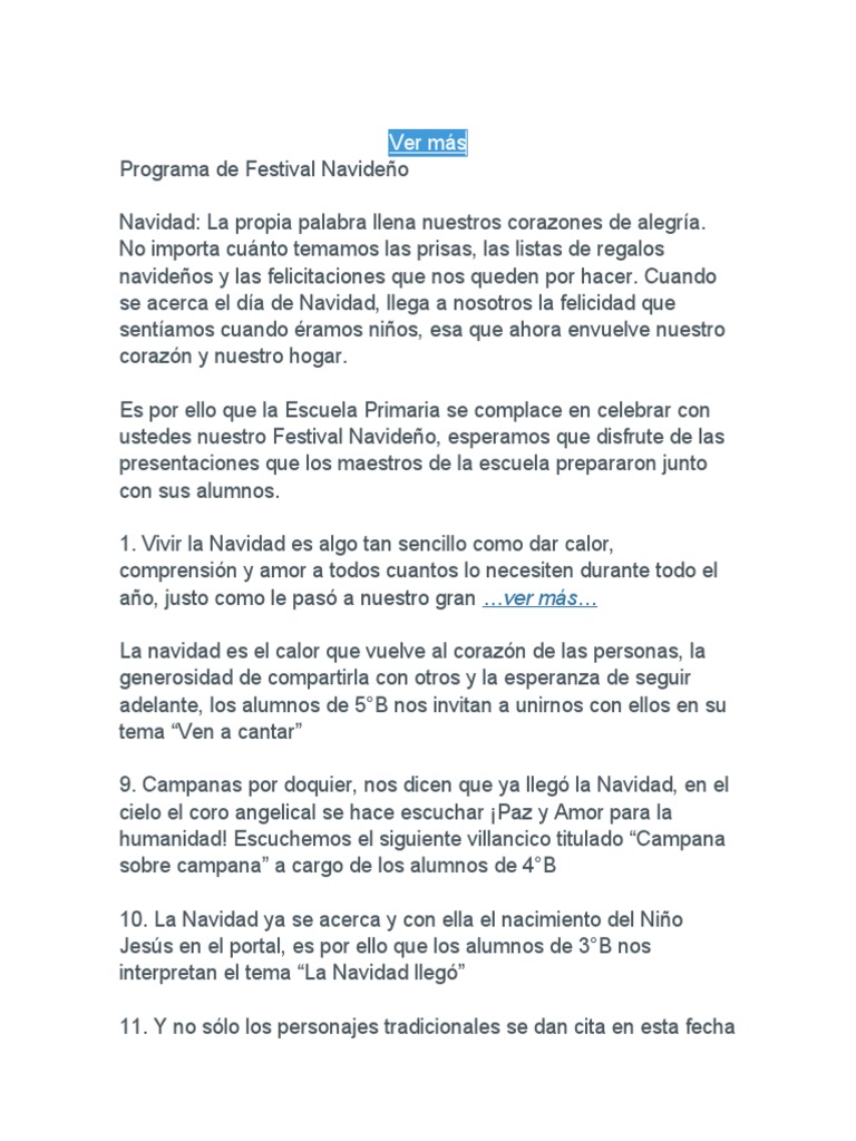 Festival Navideño | PDF