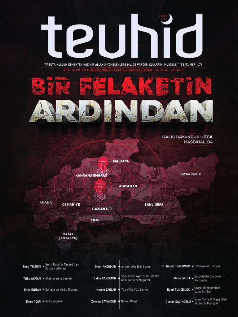 Tevhid Dergisi, Sayı 123 | PDF