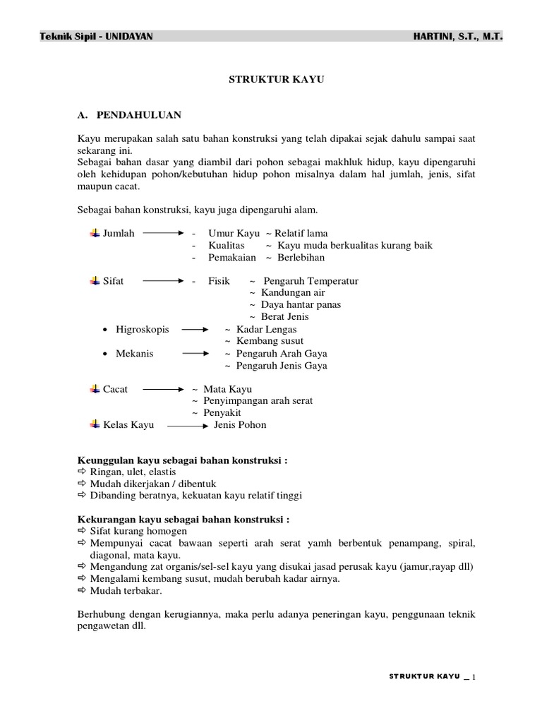 Pendahuluan - Sifat-Sifat Kayu | PDF | Teknologi & Rekayasa