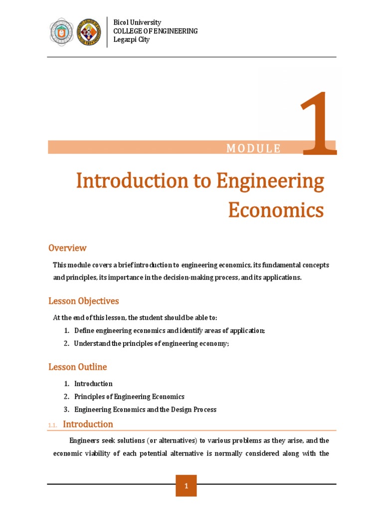 Introduction to Engineering Economics | PDF | Economics | Engineering