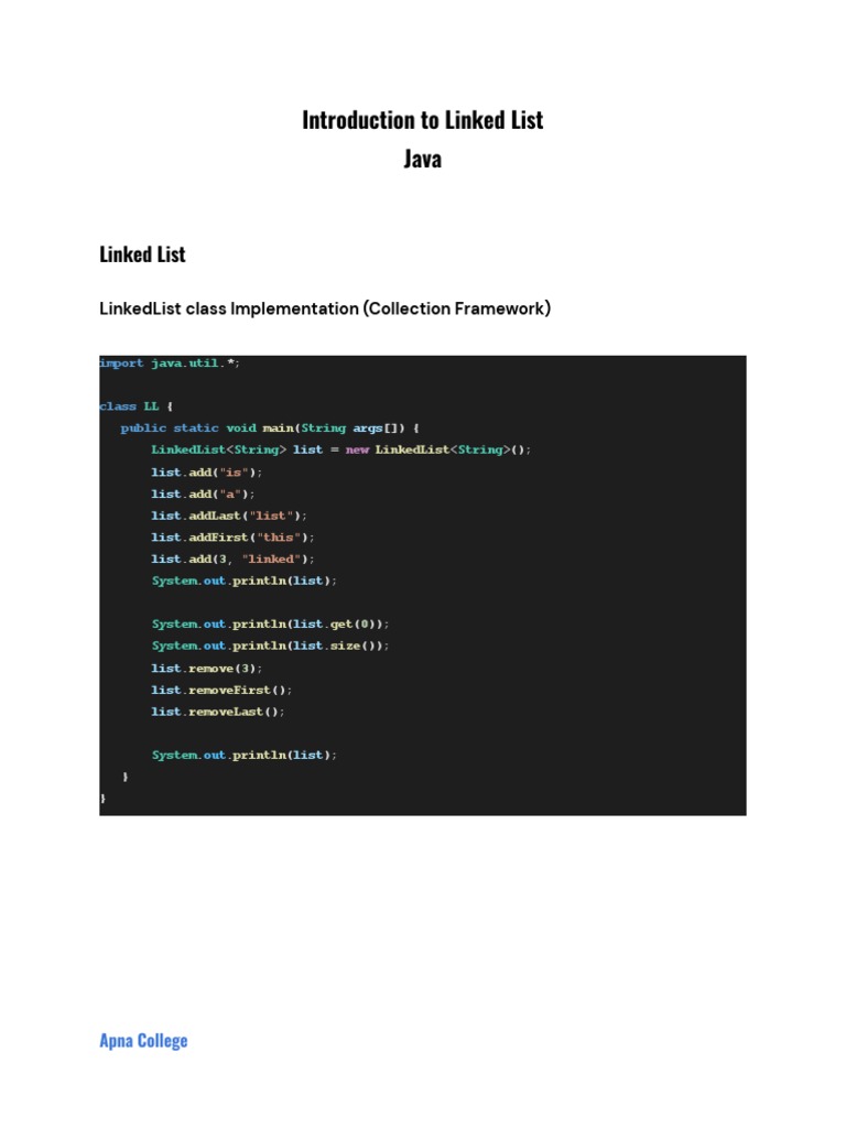 Linked List - Insertion and Deletion PDF | PDF | Software Engineering | Computer Science