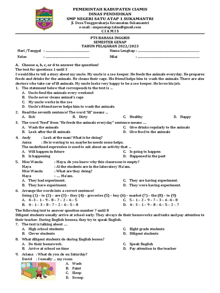Soal Basing PTS 2023 | PDF