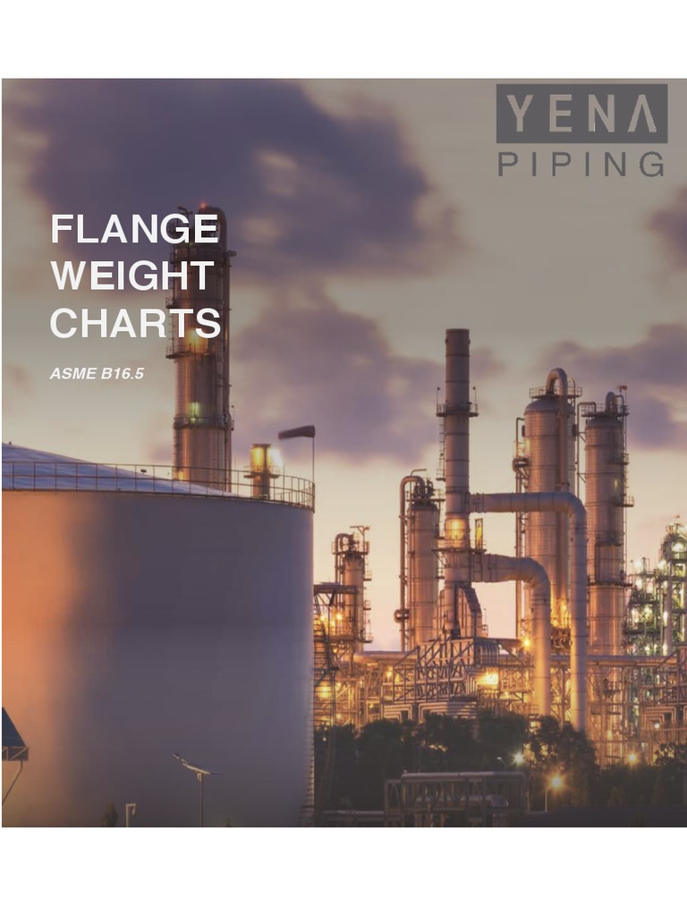 Flange Weight Charts Asme B16.5 | PDF | Hydraulic Engineering | Home ...