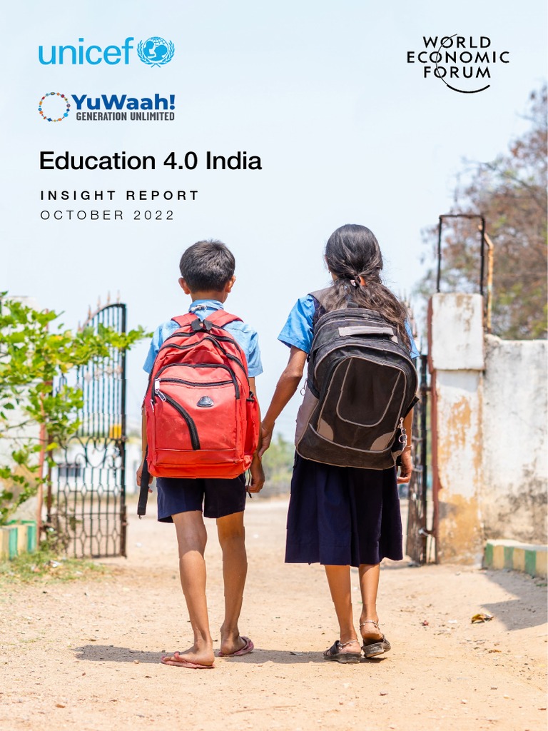 WEF Education 4.0 India Report 2022 | PDF | Educational Technology | Literacy