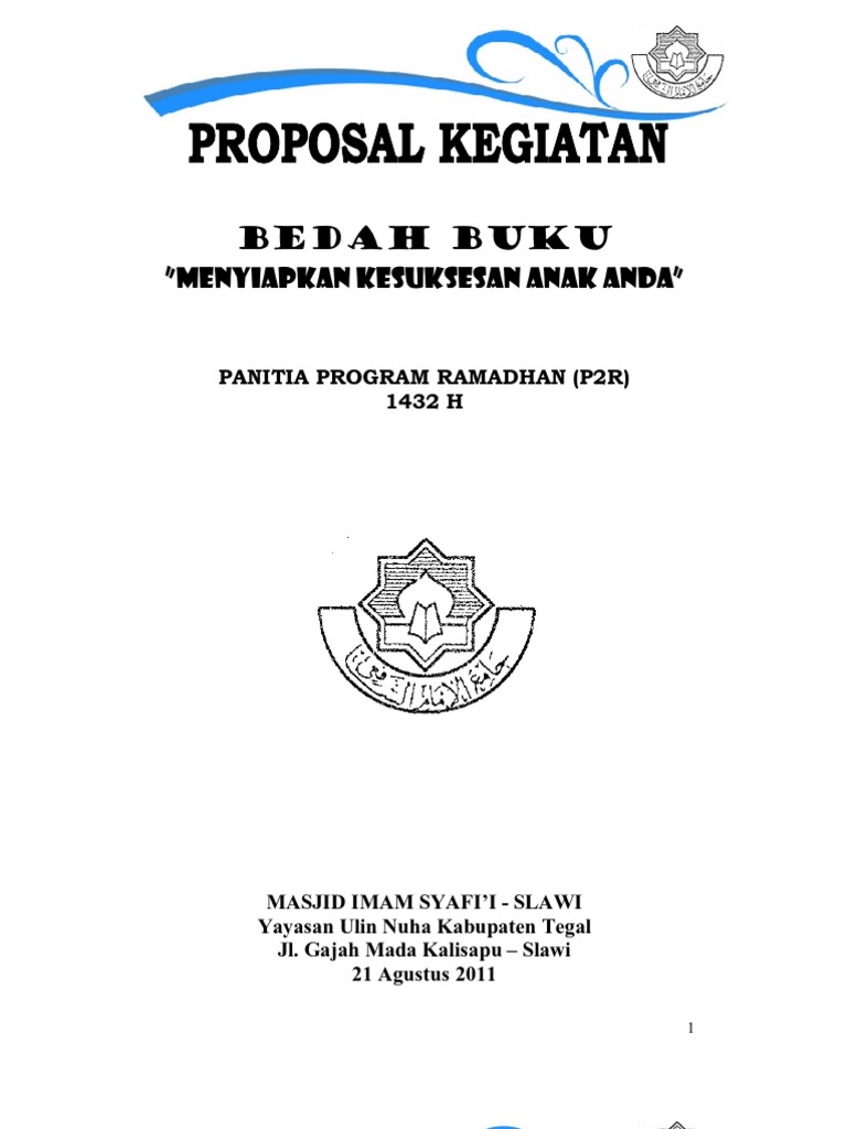 Proposal Bedah Buku | PDF