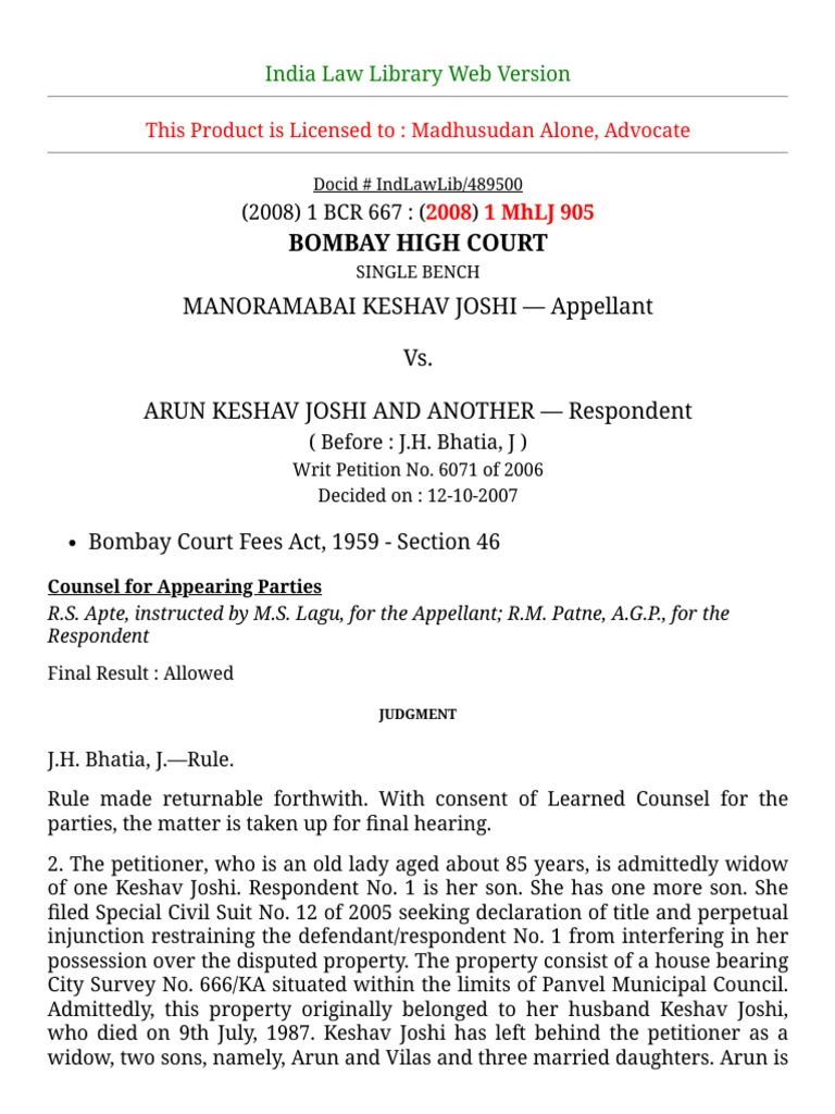 India Law Library Web Version | PDF | Lawsuit | Separation Of Powers