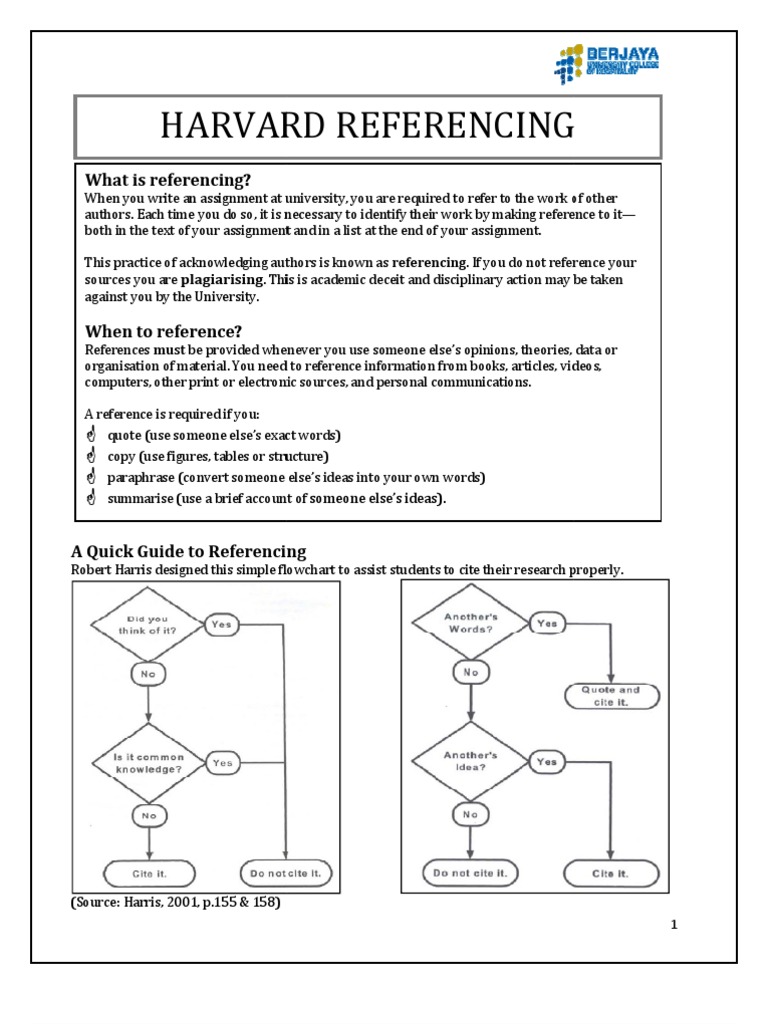 Harvard Referencing BerjayaUCH | PDF | Citation | Bracket