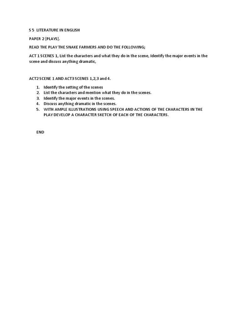 S.5-LITERATURE-IN-ENGLISH-PAPER-2-PLAYS.pdf | PDF