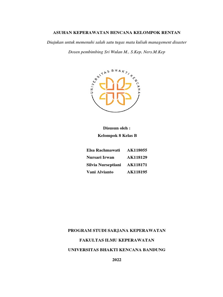Kelompok 8 Kelas B Latihan Kasus Askep Kelompok Khusus | PDF | Pengembangan Diri
