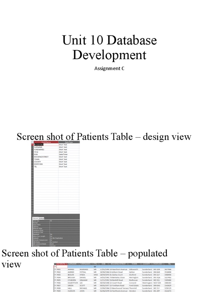 Assignment C | PDF | Screenshot | Databases Assignment C | PDF | Screenshot | Databases
