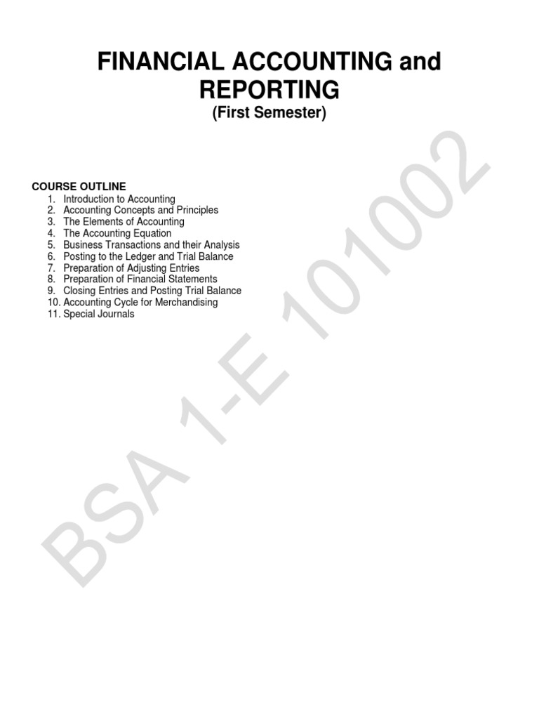 Introduction to Accounting Principles | PDF | Accounting | Debits And ...