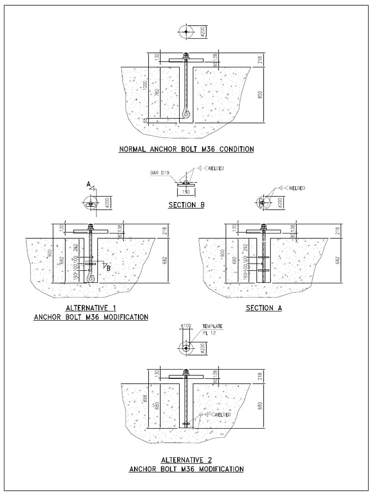 Sketch Anchor m36 Model (1) | PDF