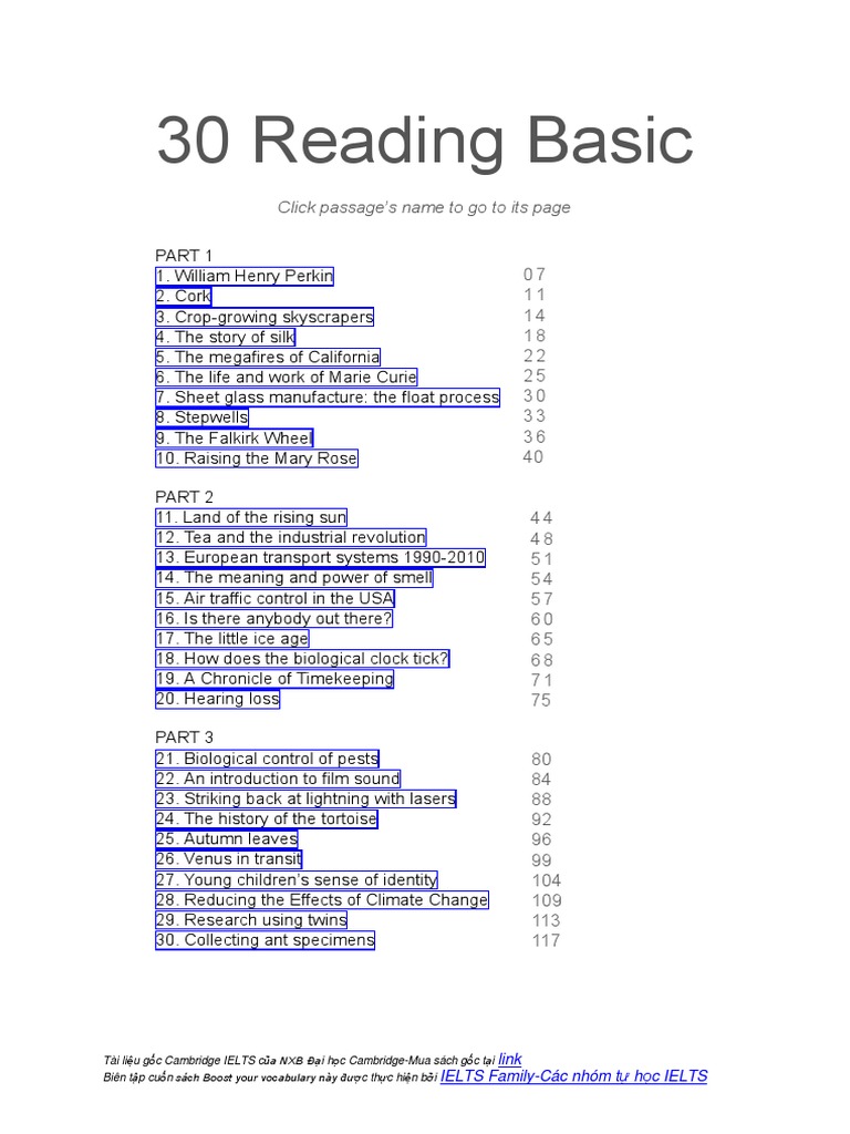 30 Reading Basic PDF | PDF