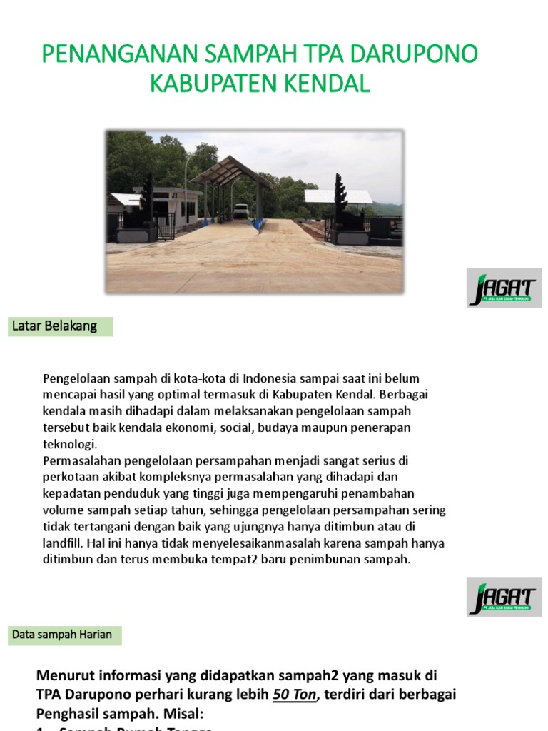 PENANGANAN SAMPAH TPA DARUPONO KABUPATEN KENDAL | PDF