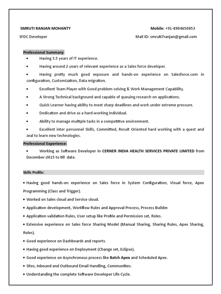 Smruti Ranjan Mohanty | PDF | Java (Programming Language) | Customer Relationship Management