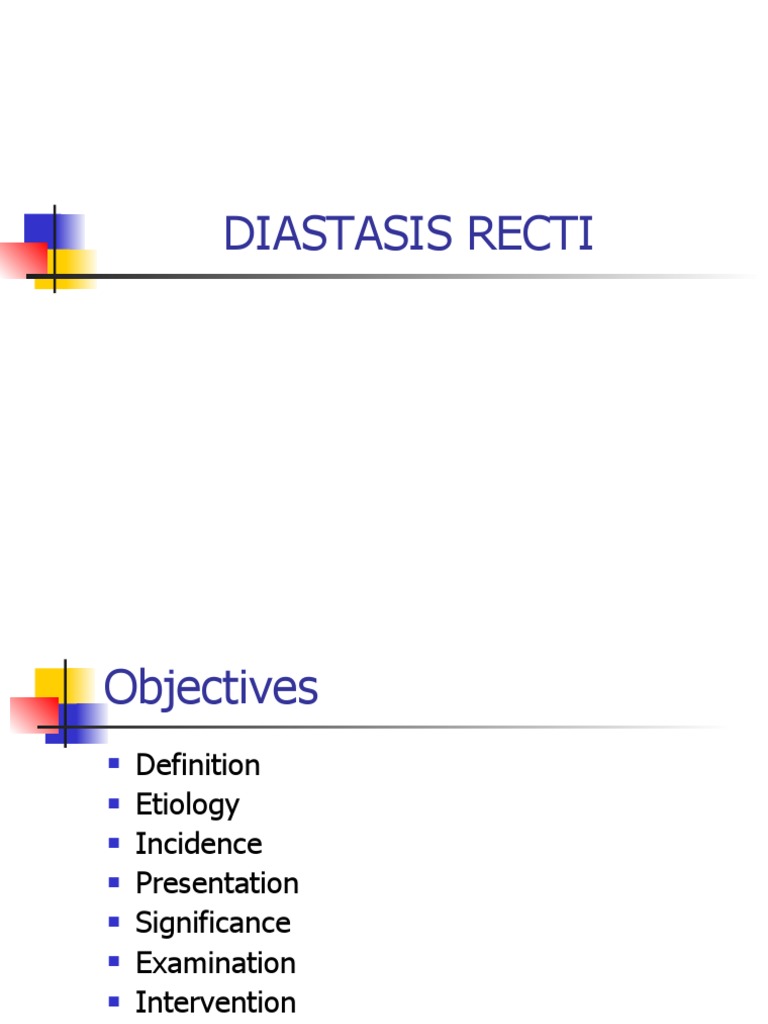 Diastasis Recti: Assessment and Management | PDF | Abdomen | Medical ...