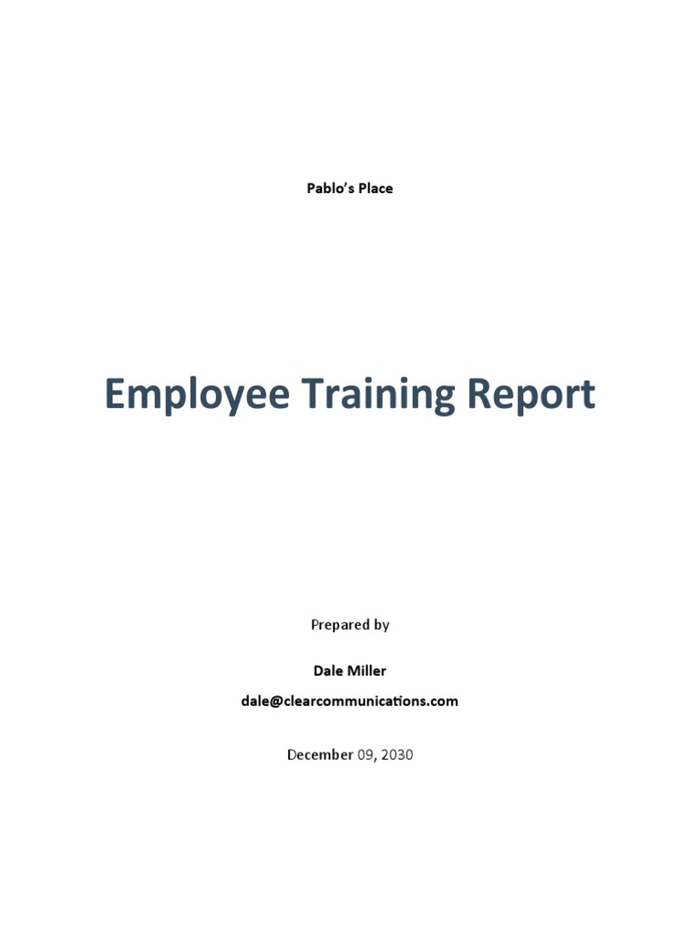 Tem Training Report Template | Download Free PDF | Computing | Business