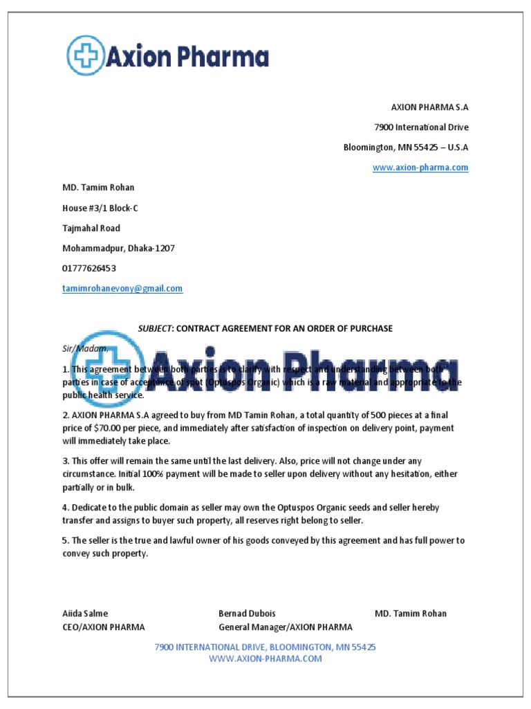 Axion Pharma S | PDF