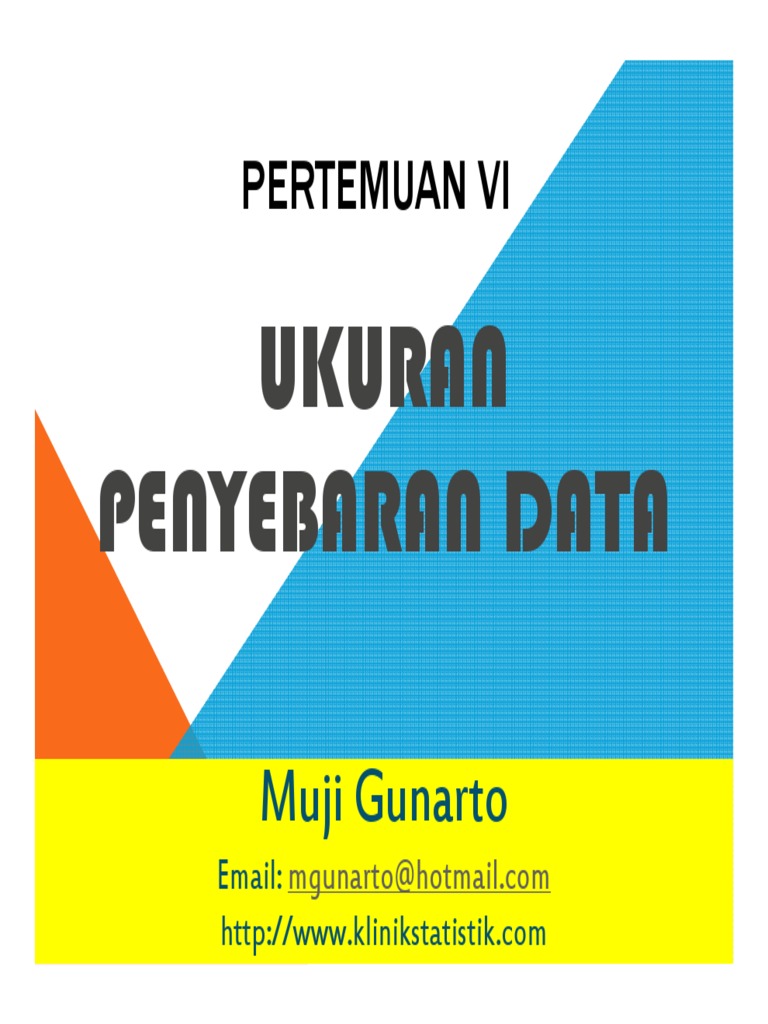 P6- Ukuran Penyebaran Data.pdf | PDF