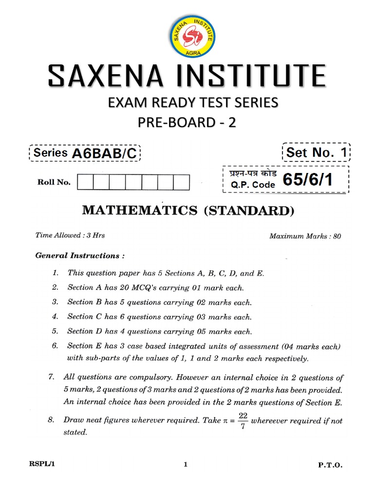 Maths Question Paper.. | PDF | Trigonometric Functions | Mathematics