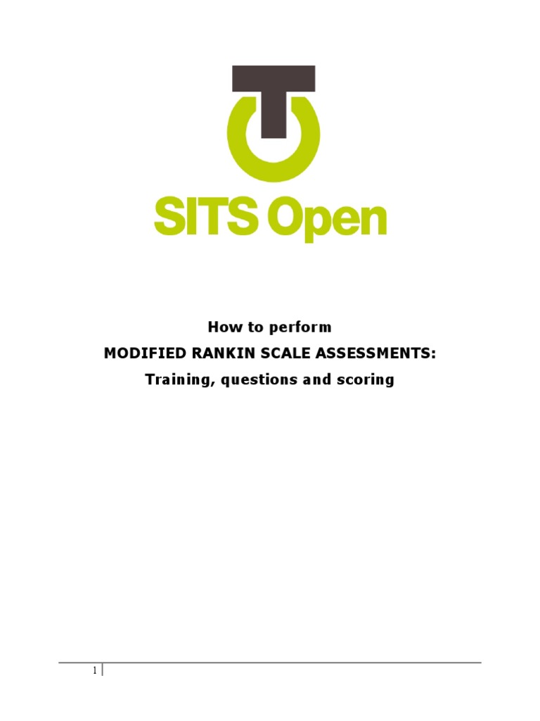 Modified Rankin Scale Assessment Guide | PDF | Caregiver | Stroke