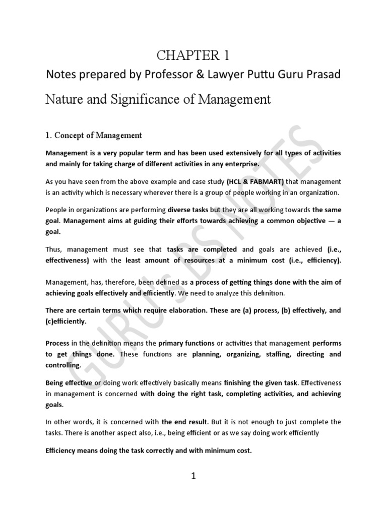 2024 CH 1 Guru Notes Bs | PDF | Science | Profession