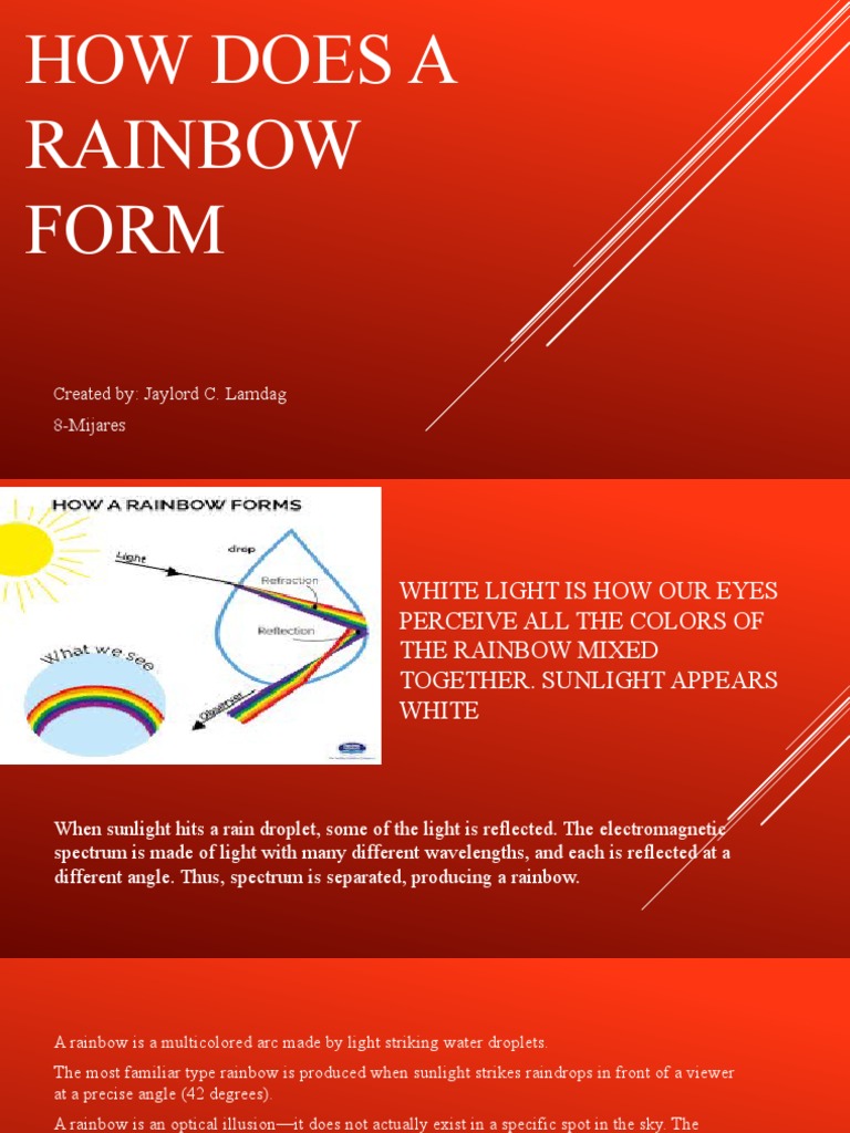 How Does A Rainbow Form | PDF | Rainbow | Light