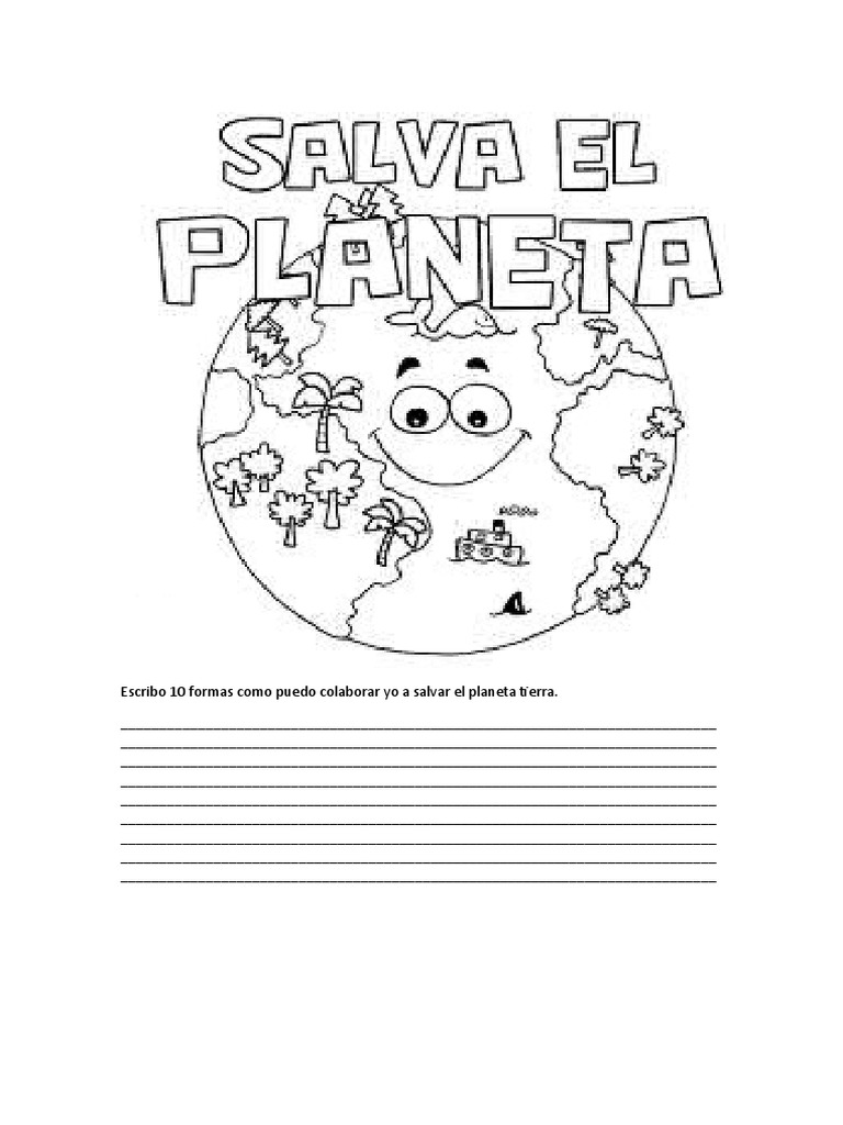 Escribo 10 Formas Como Puedo Colaborar Yo A Salvar El Planeta Tierra | PDF