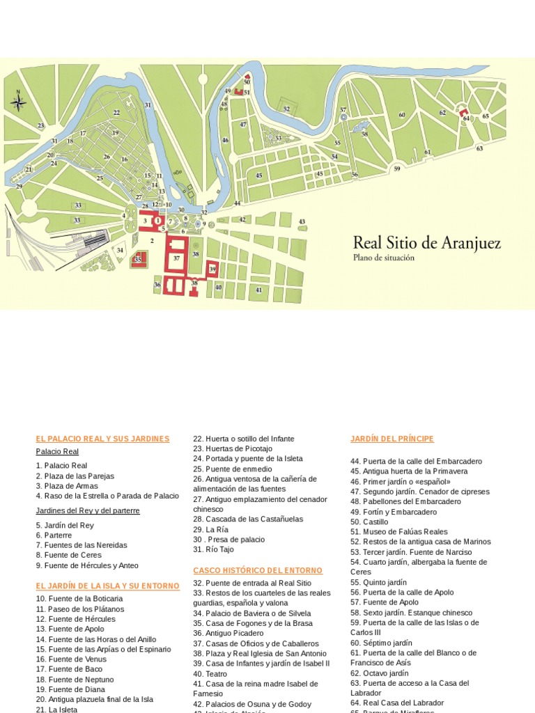 Plano Real Sitio Aranjuez | PDF