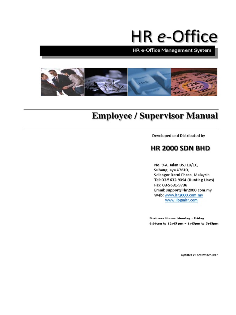 A Comprehensive User Guide for the HR 2000 E-Office Employee and ...