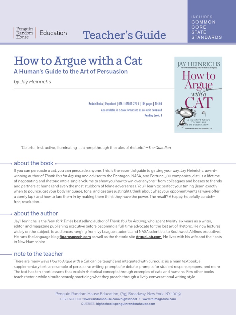 How To Argue With A Cat | PDF | Public Speaking | Rhetoric