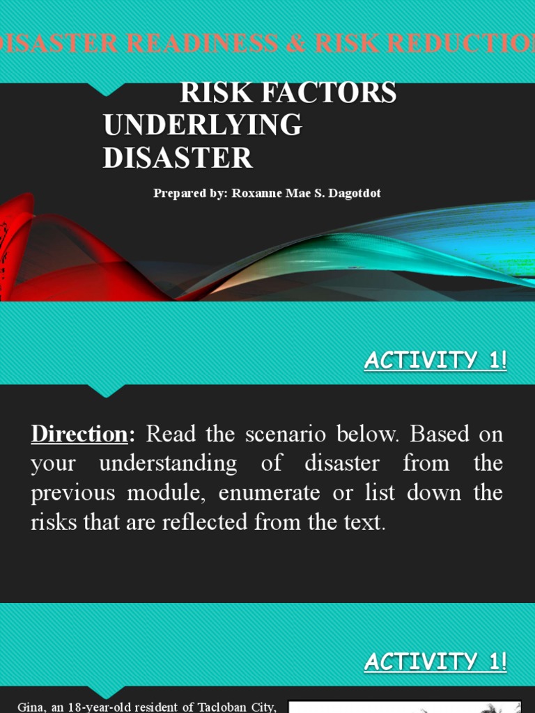 DRRR W2 - Risk Factors Underlying Disaster | PDF | Stress (Biology ...