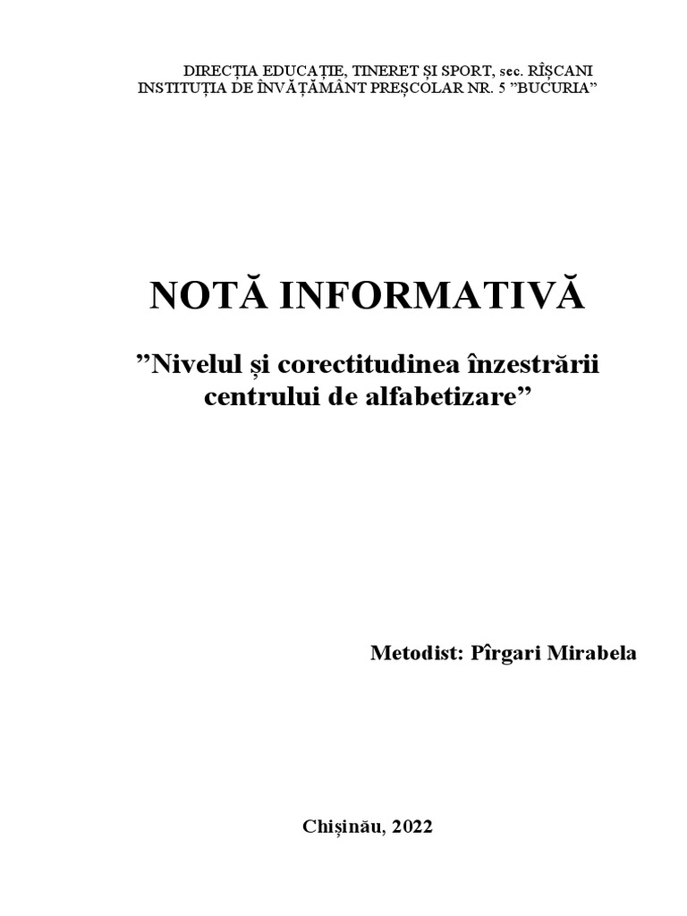 Nota Informativa | PDF