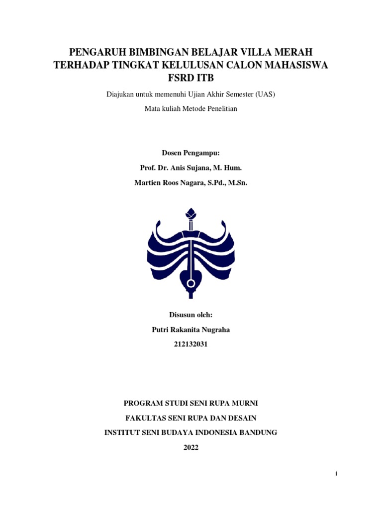 Uas Metlit - Putri Rakanita Nugraha - 212132031 | PDF