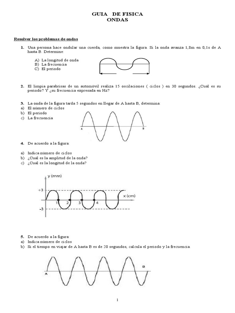 GUIA DE ONDAS 1° C.doc | PDF
