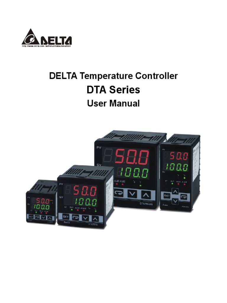 DTA Series: DELTA Temperature Controller User Manual | PDF | Thermocouple | Fuse (Electrical)
