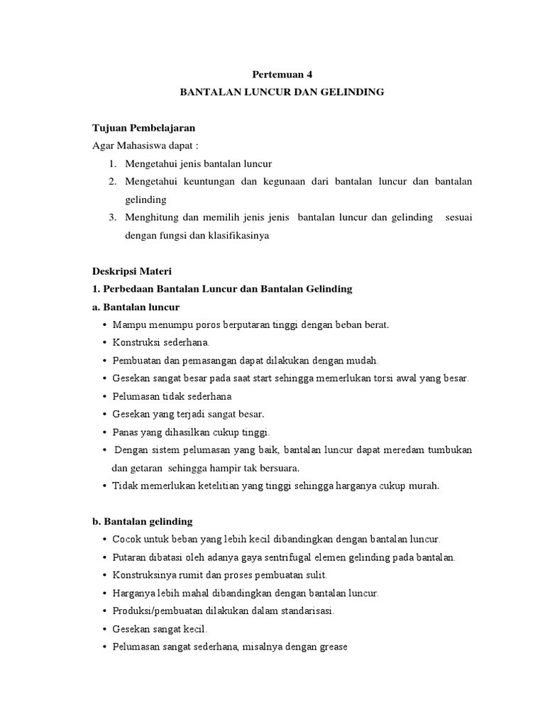 Bantalan Luncur dan Gelinding: Panduan Desain | PDF | Metode & Bahan ...