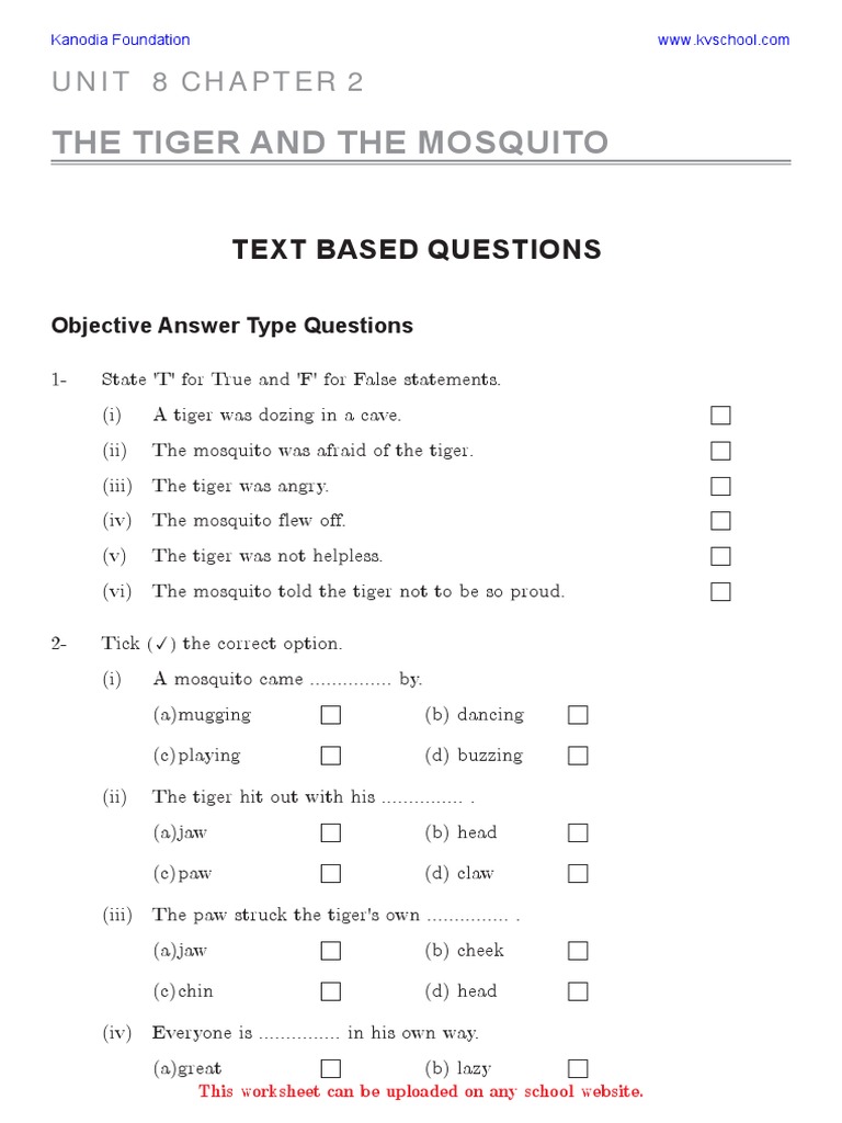 The Pride of the Tiger: A Summary and Analysis of the Fable 'The Tiger ...