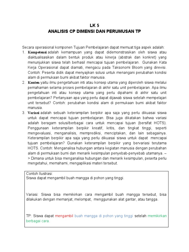 Lk-Analisis CP TP Dan Atp | PDF Lk-Analisis CP TP Dan Atp | PDF