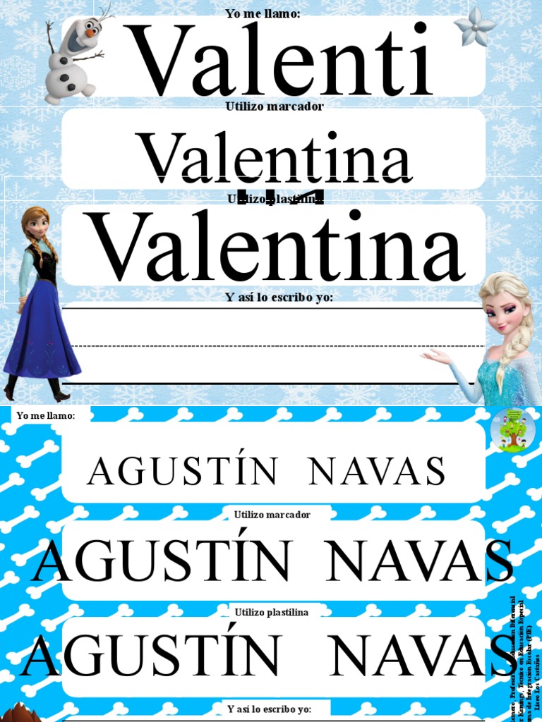 Aprendo A Trazar Mi Nombre | PDF | Educacion Alternativa | Discapacidad ...