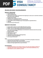 Sample Template - Cover Letter (Dependent) | PDF | Experience | Travel Visa