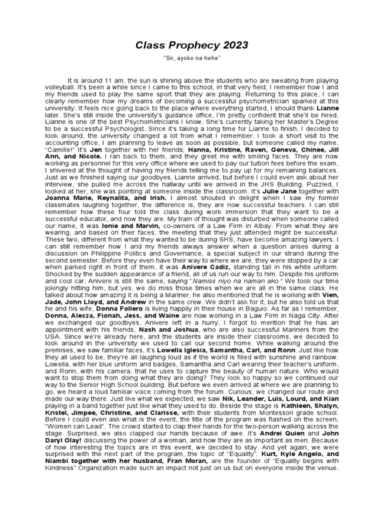 Class Prophecy 23 | Download Free PDF | Medicine | Health Care