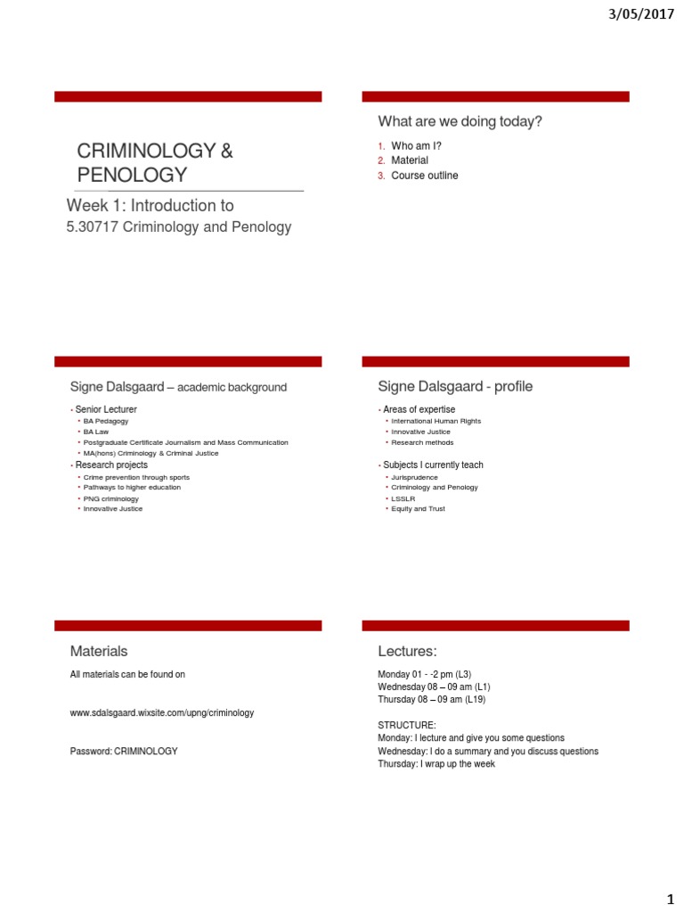 Criminology and Penology - Introduction | PDF | Criminology | Justice