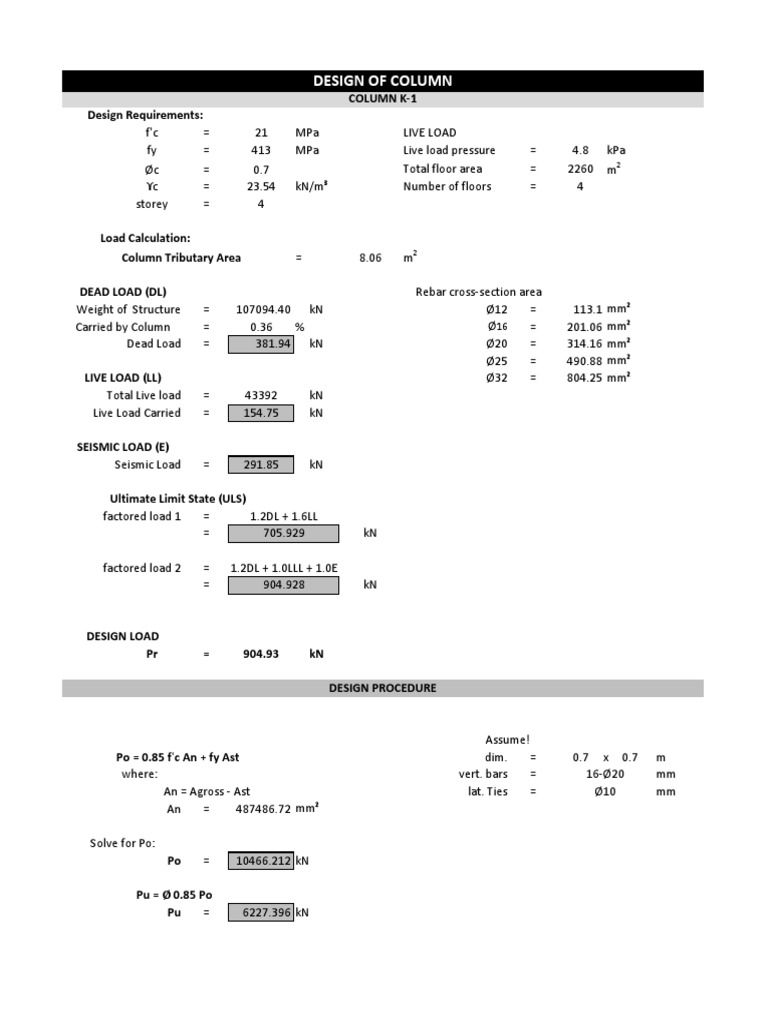 Column K PDF | PDF | Column | Pascal (Unit)