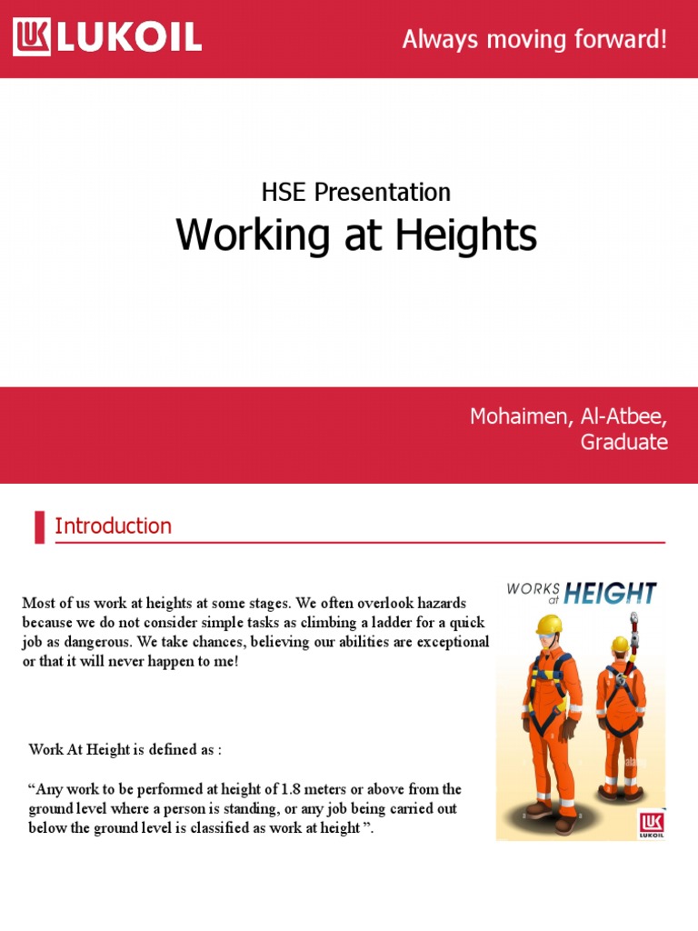 Working at Heights | PDF | Scaffolding | Safety