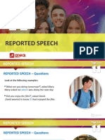 Reported Speech B1 Workbook Exercises | PDF | Grammar | Language Mechanics