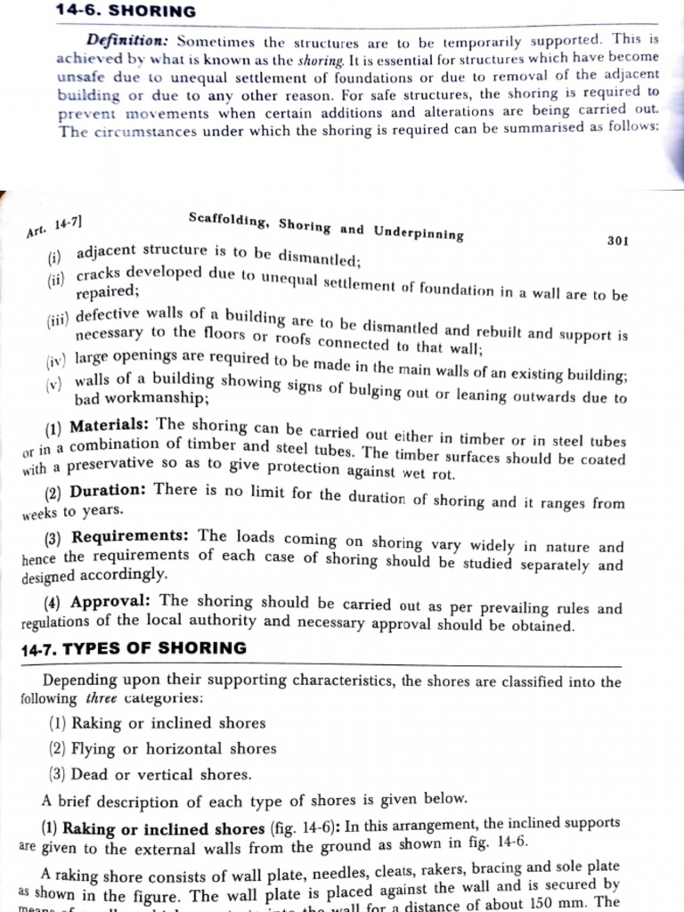 Shoring & Underpinning | Download Free PDF | Deep Foundation | Civil Engineering
