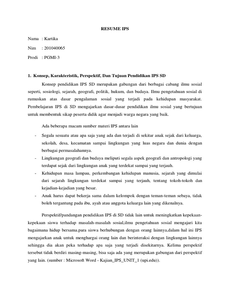 Resume Ips Kartika | PDF | Kesehatan Holistik